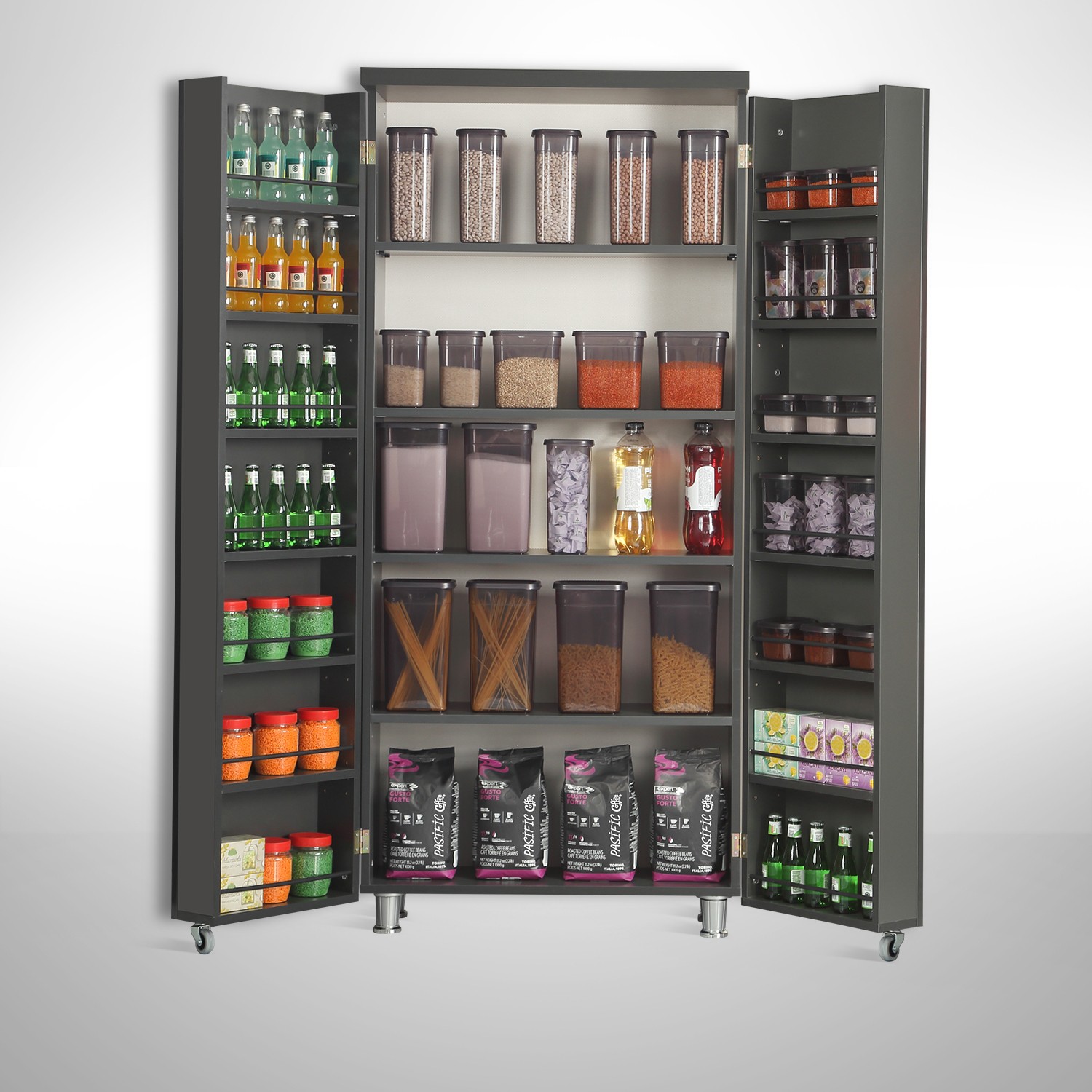 Dollap Multifunksional Guzzo, antracit | GjirafaMall